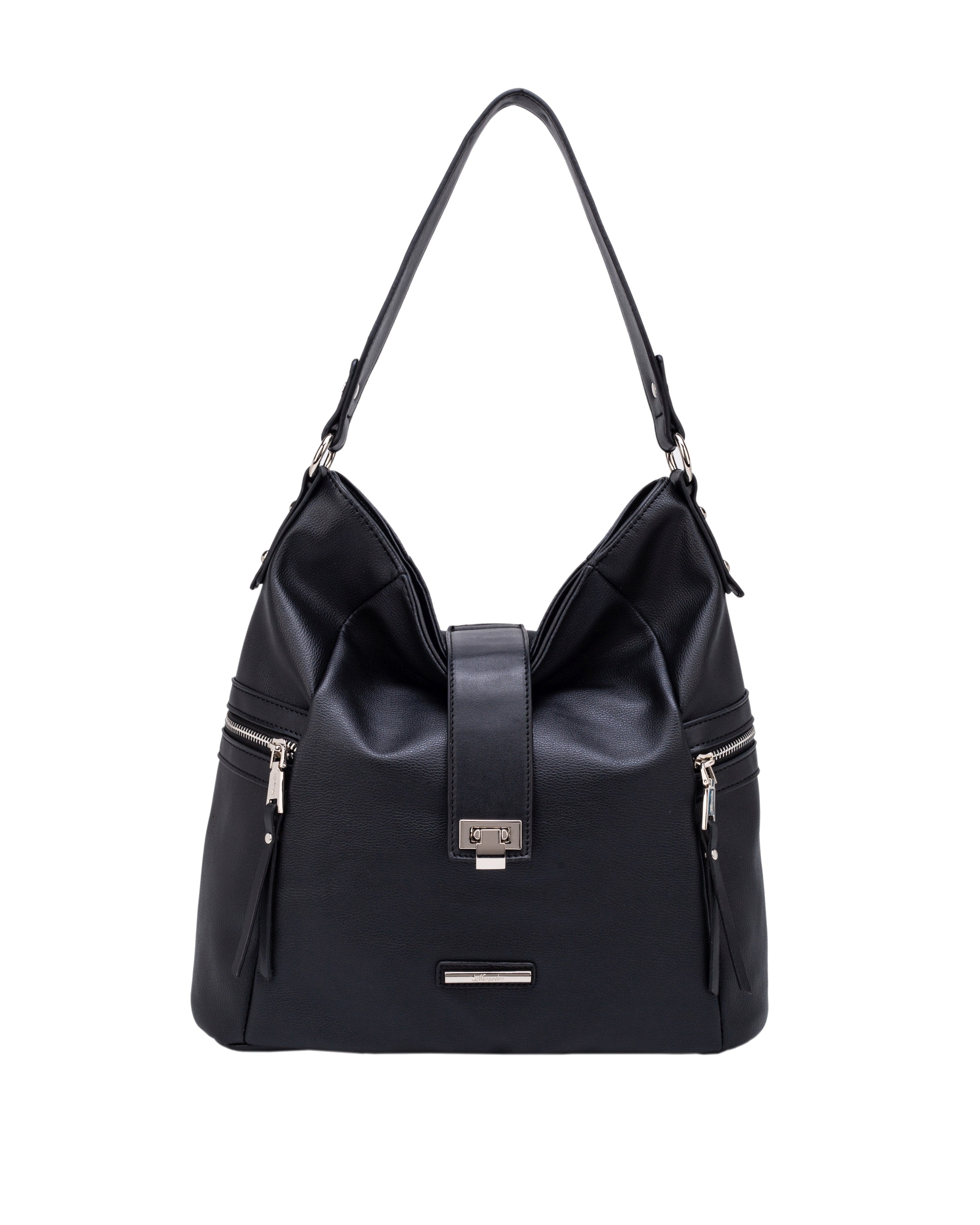 Hampton Rhea Soft Hobo With Front Lock | Pamela Scott