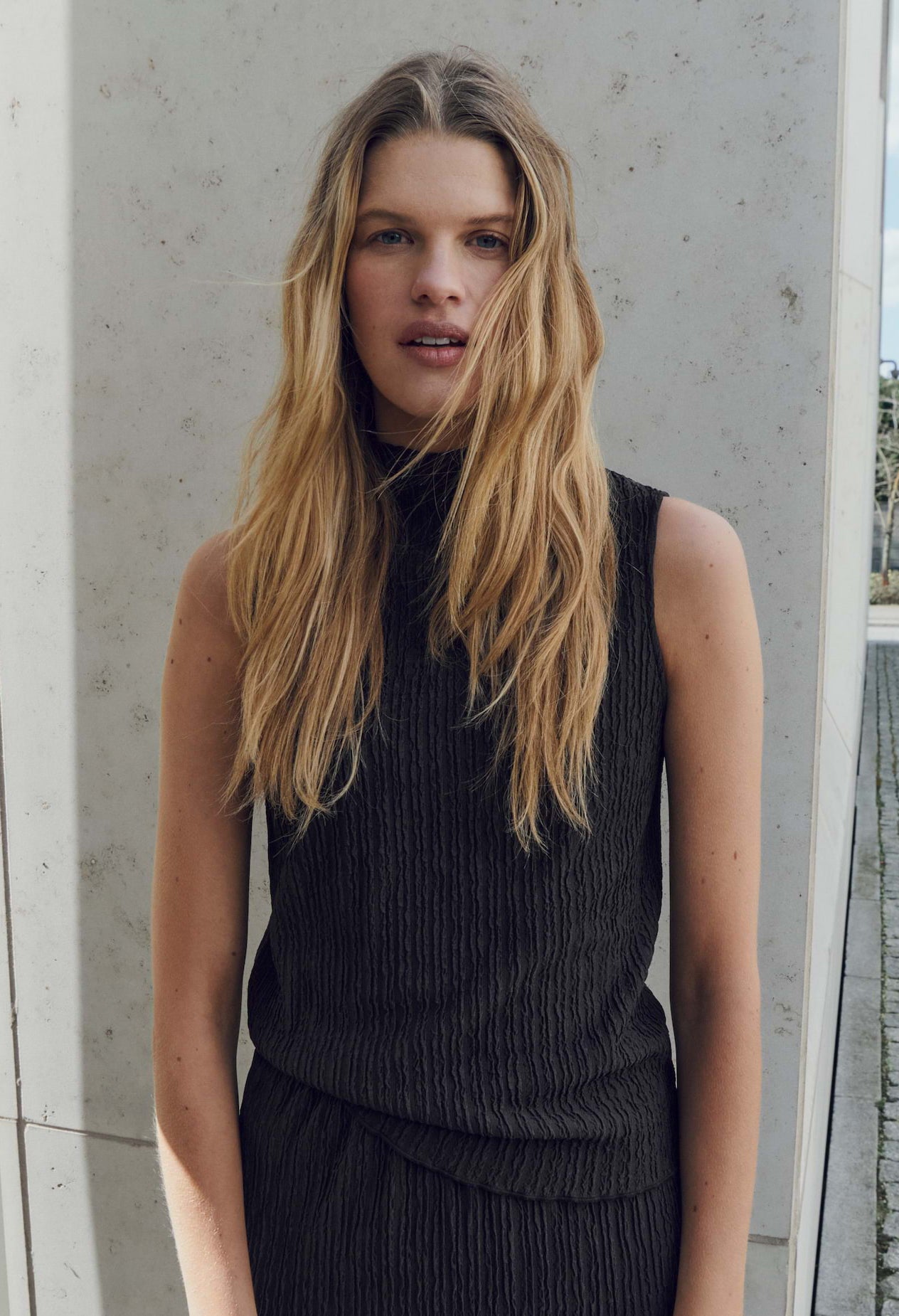 Idala slim jersey top