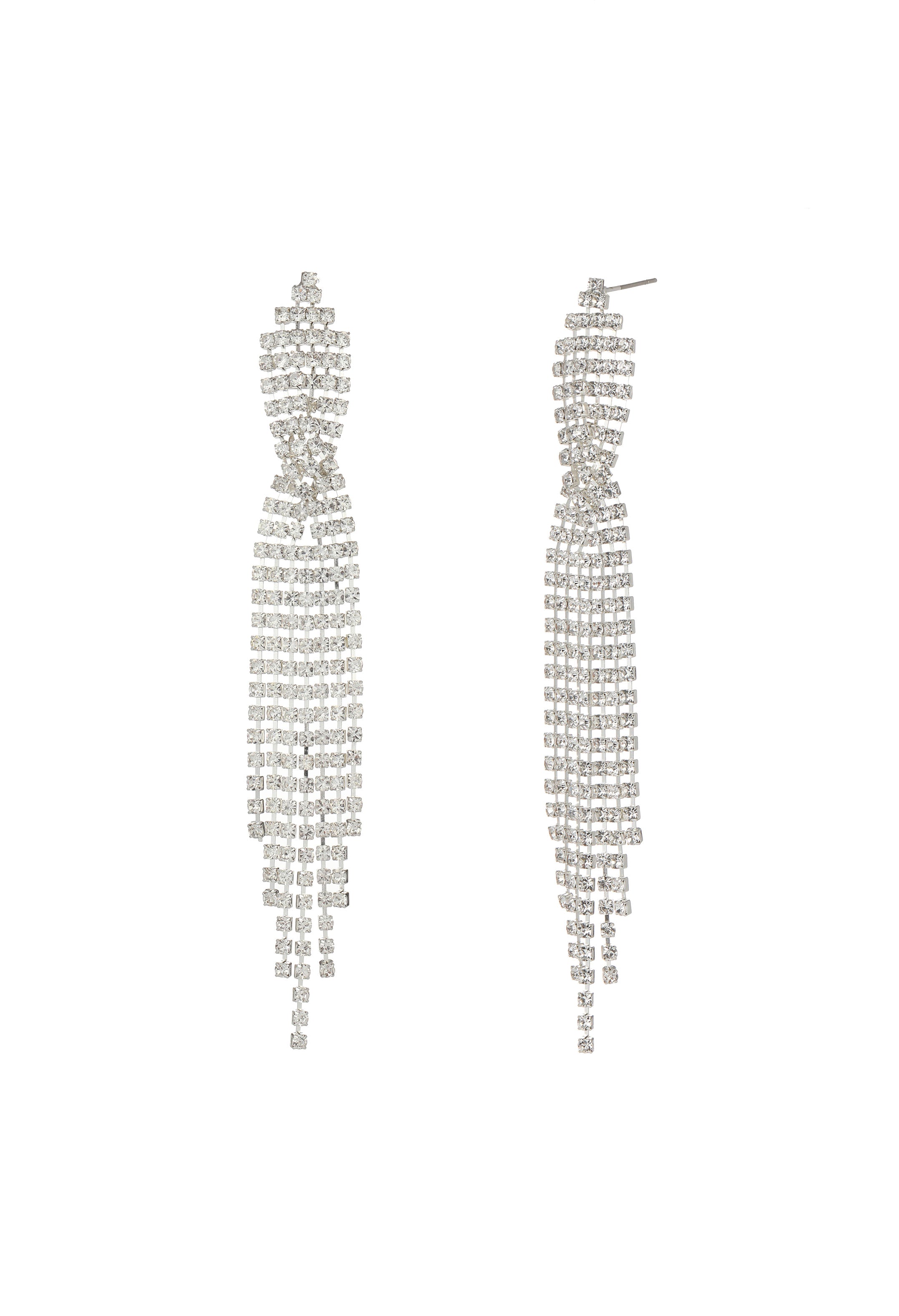 Diamante Statement Drop Earrings