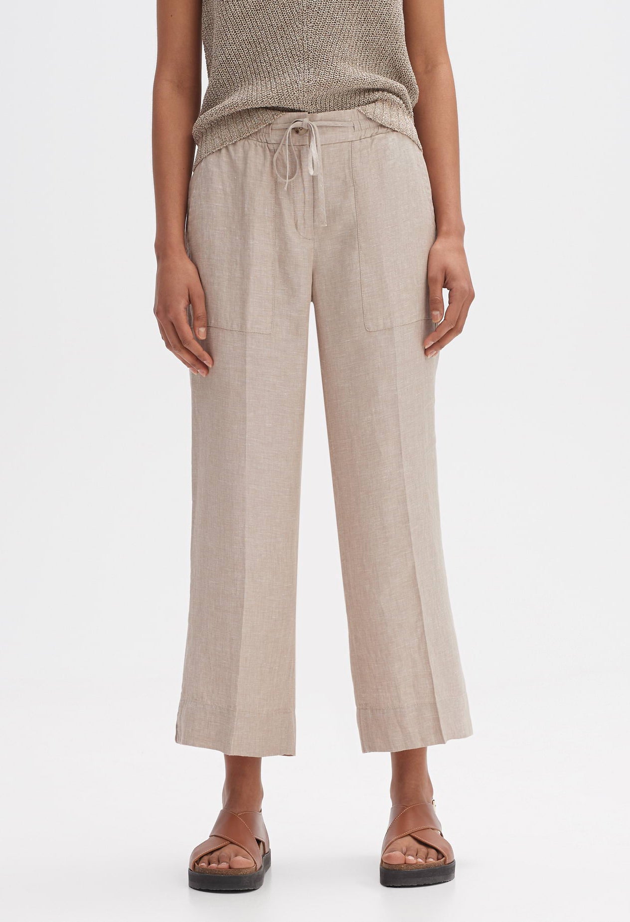 Opus Madeka Fresh Linen Trousers by Pamela Scott