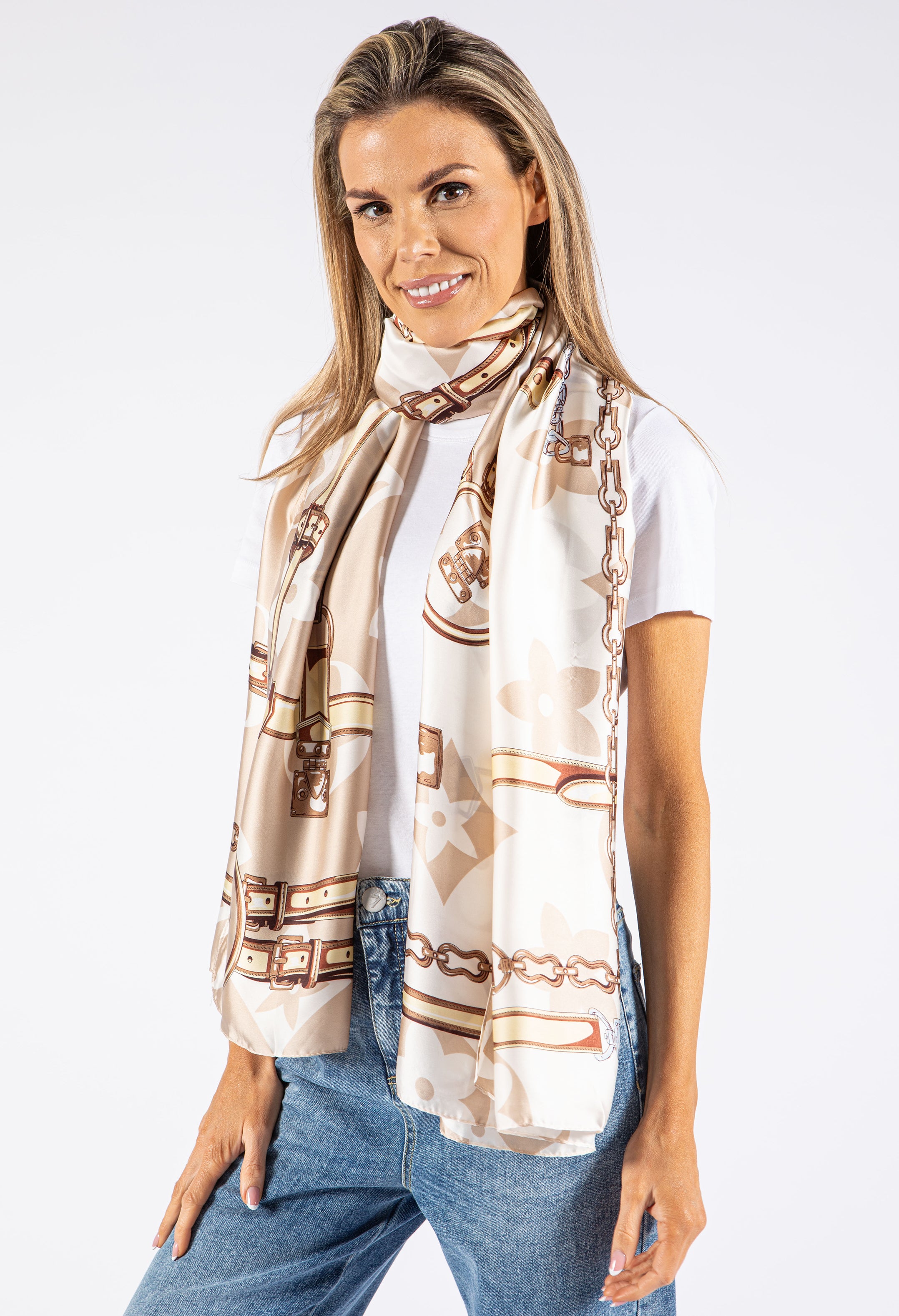Chain Print Scarf