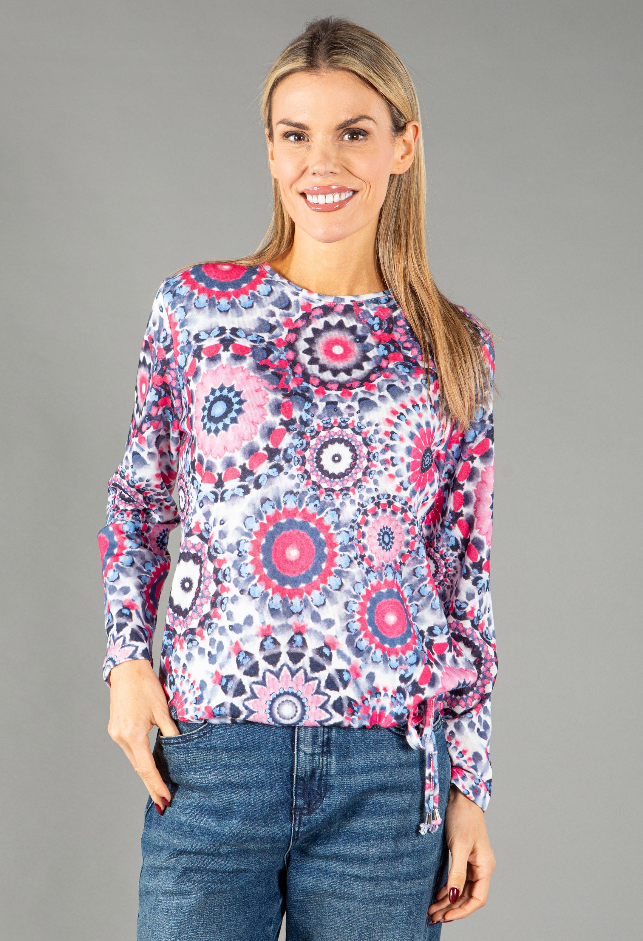 Fine Knit Printed Jumper